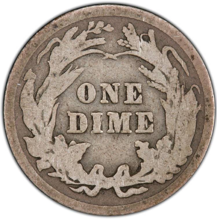 MintProducts > 90% and 40% U.S. Silver Coins > Circulated Barber Dime ...