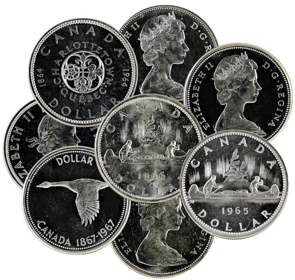 Canadian Dollar Coins 1963 1967 Canada Silver Dollars Circulated Pick Canadian Dollar Coins 1963 1967 Canada Silver Dollars Circulated Pick
